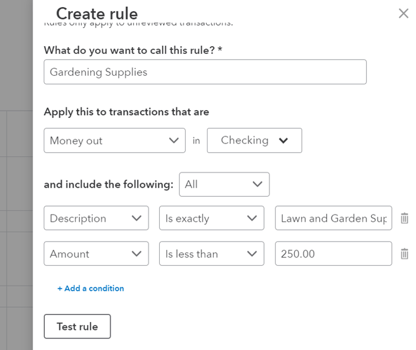 How to Use Rules in QuickBooks Online Transactions