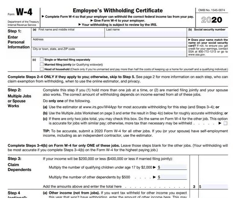 How the New Form W-4 Affects Employee Withholding and Your Payroll