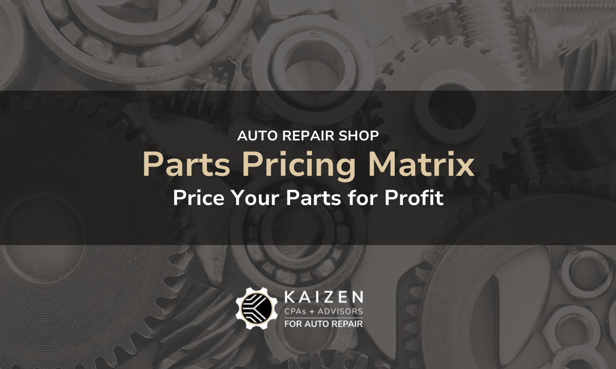 Auto Parts Pricing Matrix